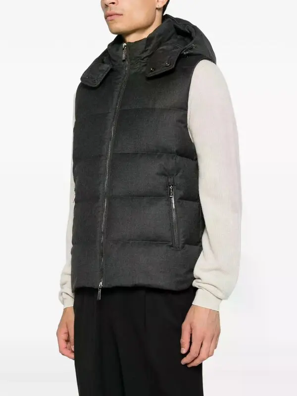 MOORER Quilted Hooded Gilet