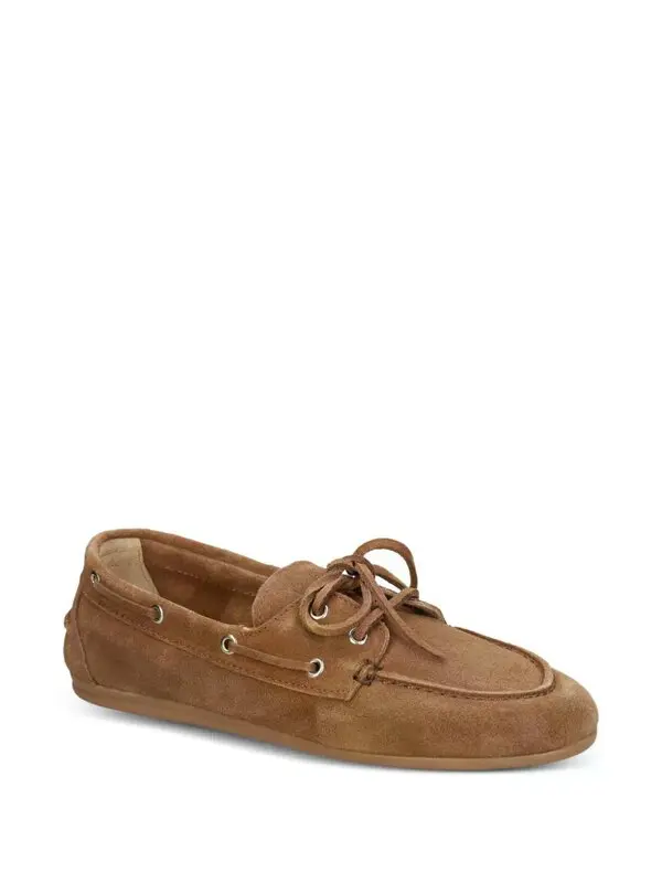 POSA Lace-up Suede Loafers