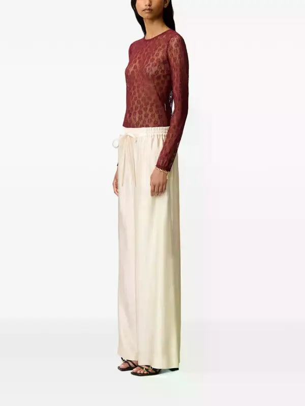 Claudie Pierlot Striped Drawstring Palazzo Pants