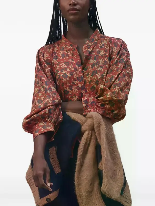 The Great. Ashland Floral-print Blouse