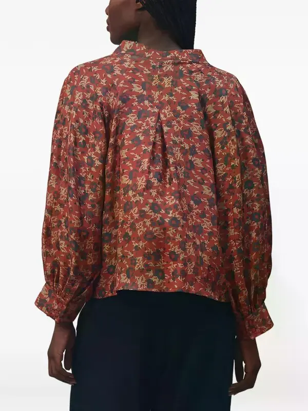 The Great. Ashland Floral-print Blouse