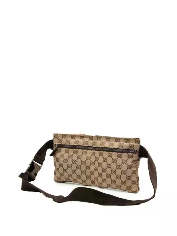Gucci 2000-2015 Gg Canvas Double Pocket Belt Bag