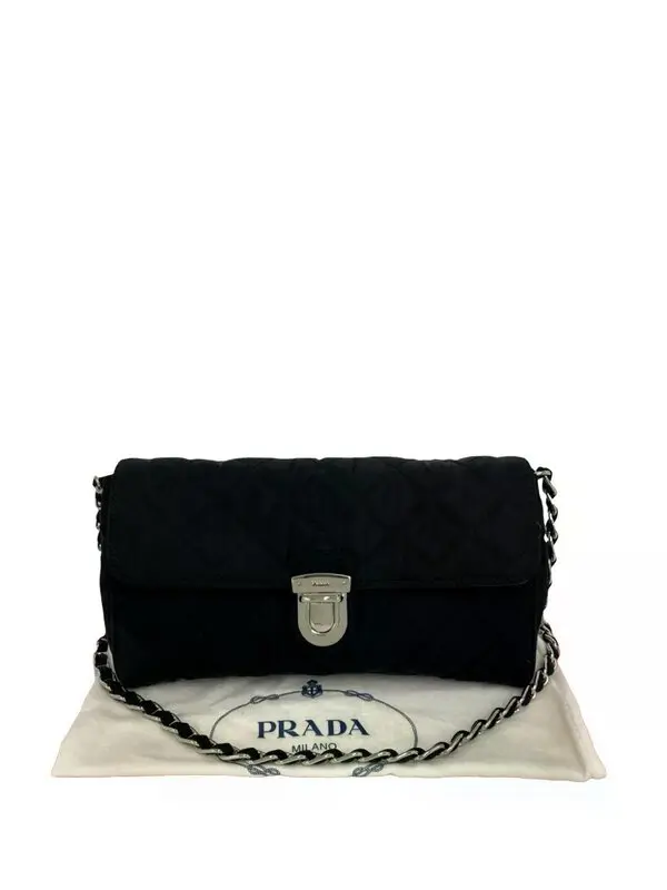 Prada 2000-2010 Tessuto Impuntu Crossbody Bag