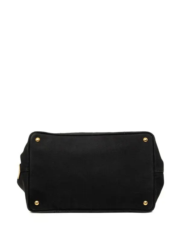 Prada 2013-2026 Canvas Canapa Logo Tote Satchel