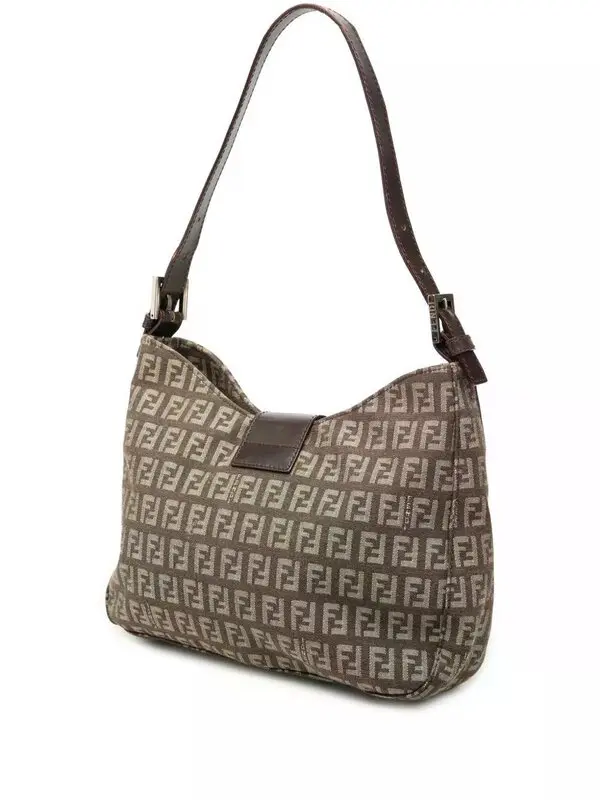 Fendi 2000-2010 Zucchino Canvas Shoulder Bag