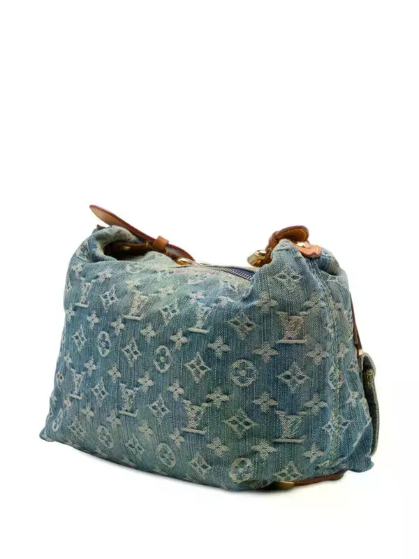 LOUIS VUITTON 2006 Monogram Denim Baggy Pm Shoulder Bag