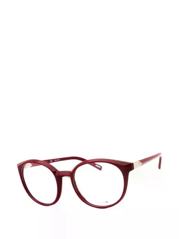 POLICE Round Frame Eyeglasses - Red
