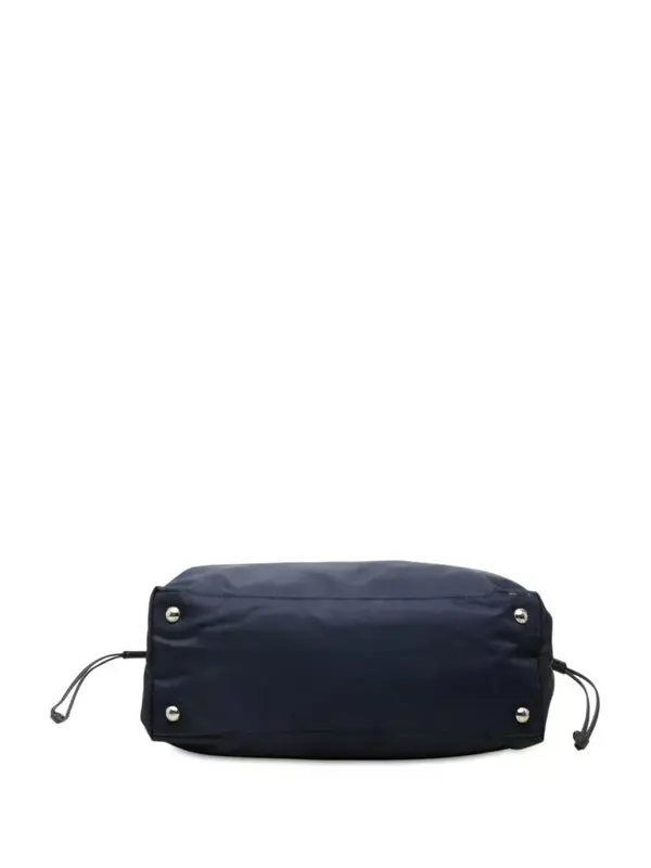 Prada 2013-2026 Saffiano Trimmed Tessuto Tote Bag