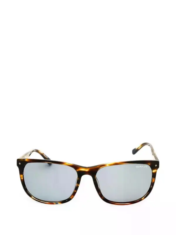 Gant Tortoiseshell-effect Rectangle-frame Sunglasses