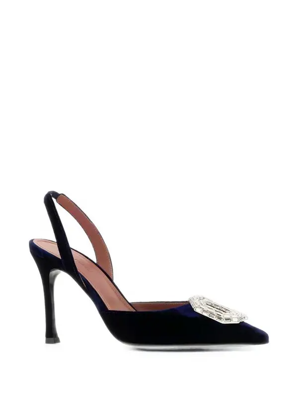 Amina Muaddi Camelia Crystal-embellished Pumps