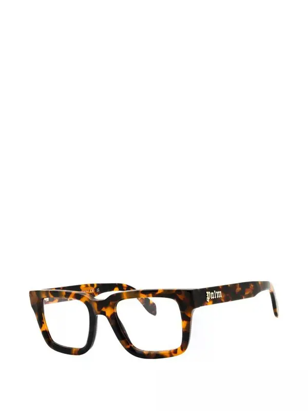 Palm Angels Style 19 Rectangle Frame Eyeglasses - Brown