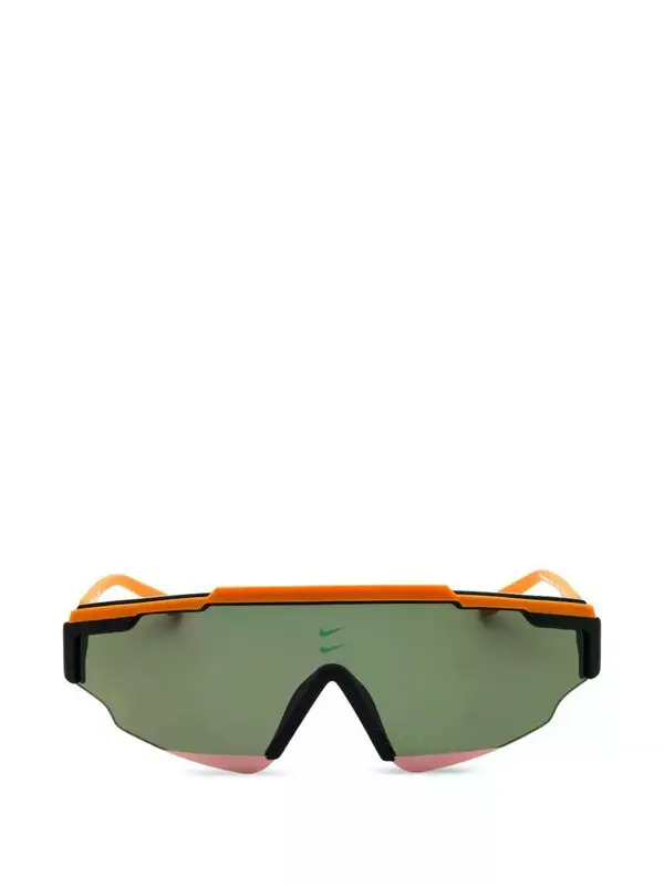 Nike Marquee Edge Geometric Frame Sunglasses - Orange