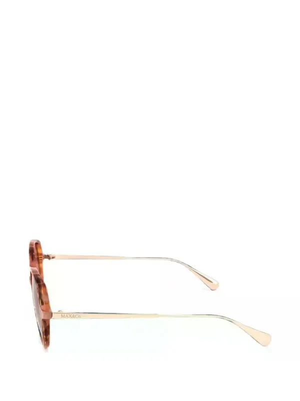 MAX&CO. Tortoiseshell Effect Round Frame Sunglasses