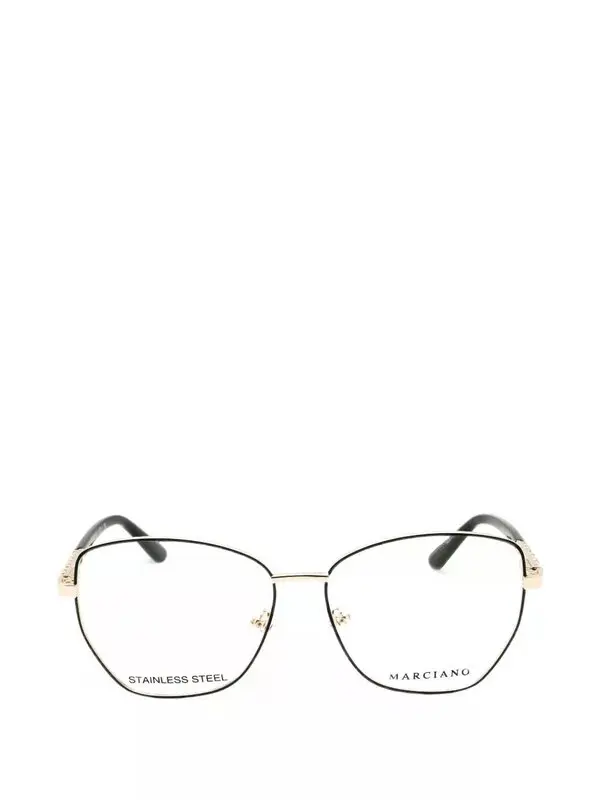 MARCIANO Cat-eye Crystal-embellished Glasses