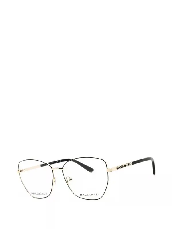 MARCIANO Cat-eye Crystal-embellished Glasses