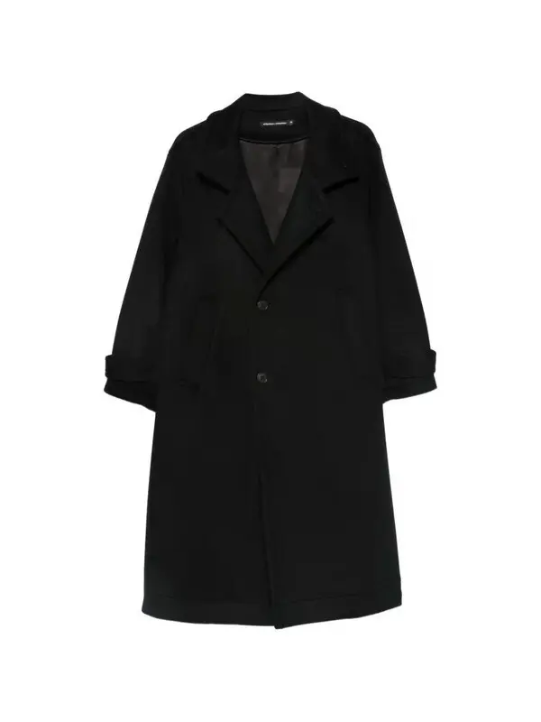 NICHOLSON & NICHOLSON Button-up High-neck Coat