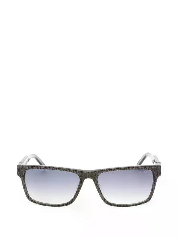 Guess Geometric-pattern Rectangle-frame Sunglasses