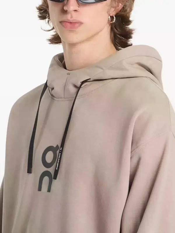 On Club Logo-print Drawstring Hoodie