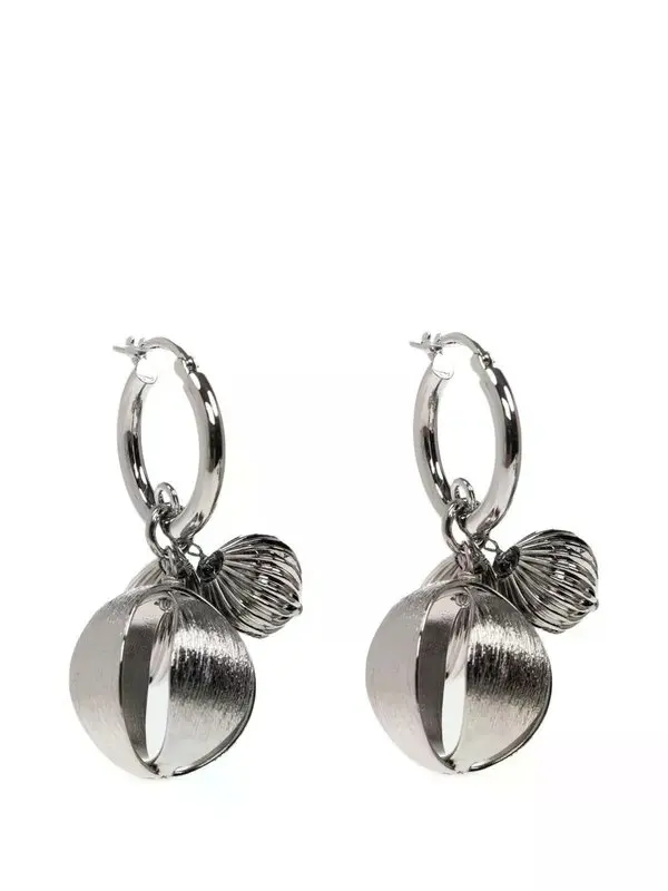 Marni Charm Detail Hoop Earrings