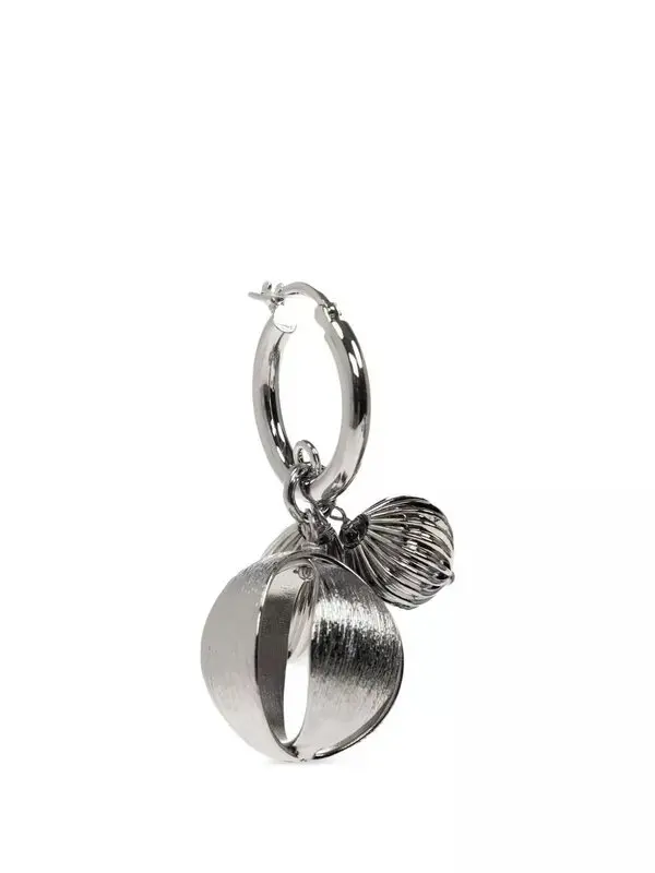 Marni Charm Detail Hoop Earrings