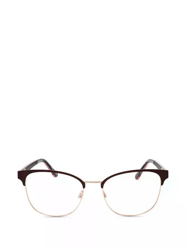 DRAPER JAMES Browline Frame Eyeglasses - Red