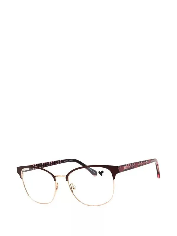 DRAPER JAMES Browline Frame Eyeglasses - Red