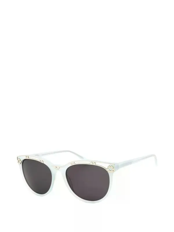 DRAPER JAMES Flower Detail Round Frame Sunglasses