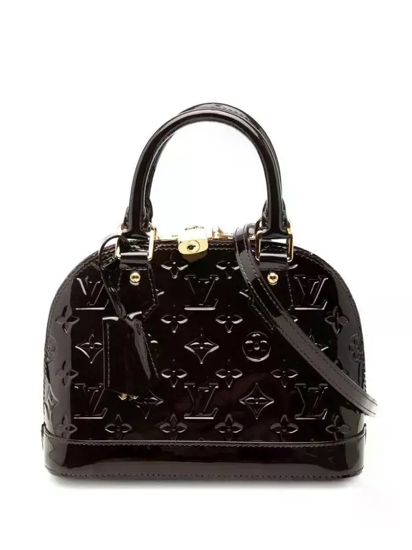 LOUIS VUITTON 2018 Monogram Vernis Alma Bb Satchel