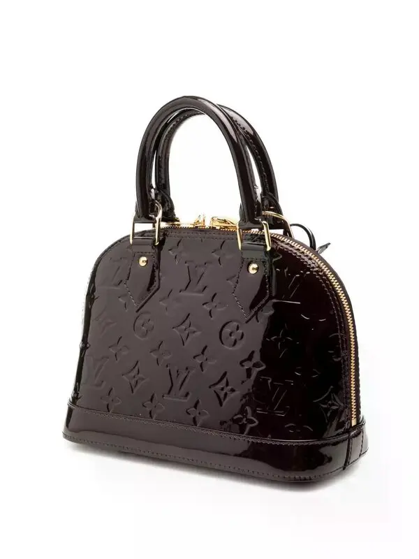 LOUIS VUITTON 2018 Monogram Vernis Alma Bb Satchel