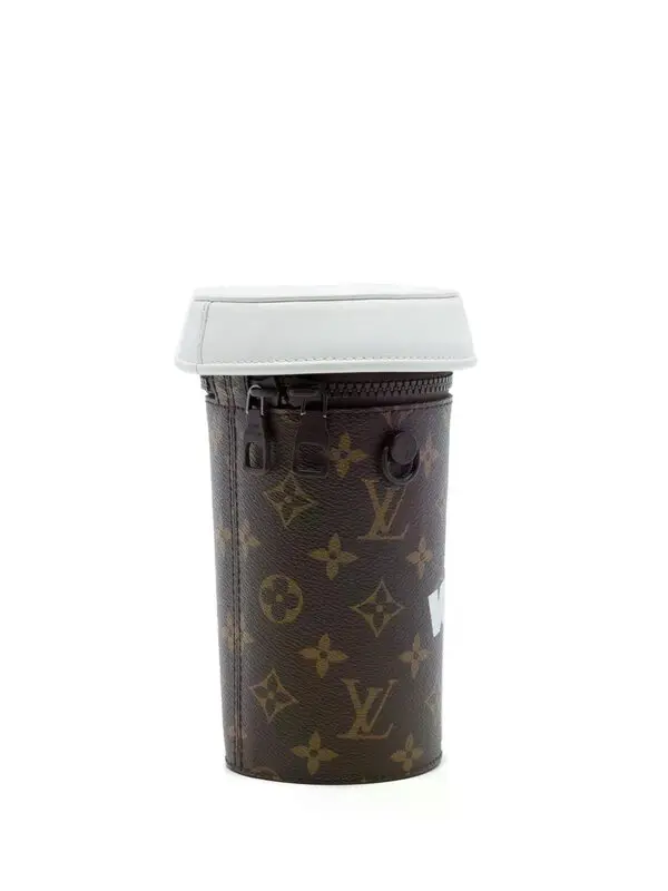 LOUIS VUITTON 2021 Monogram Coffee Cup Pouch Crossbody Bag