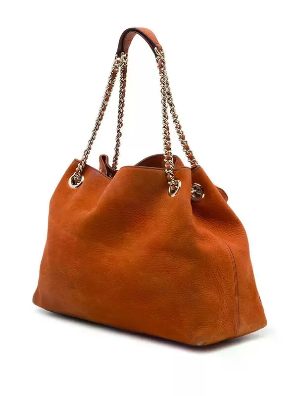 Gucci 2016-2026 Medium Nubuck Leather Soho Chain Tote Bag