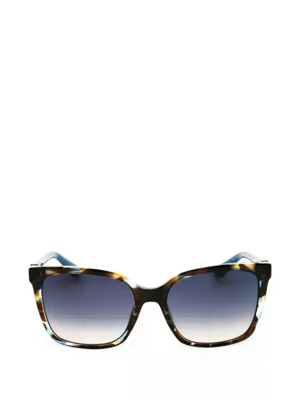 Guess Tortoiseshell-effect Cat-eye Sunglasses - Blue