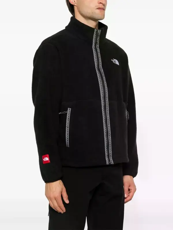 The North Face Fleece Zip-up Jacket With Embroidered Logo