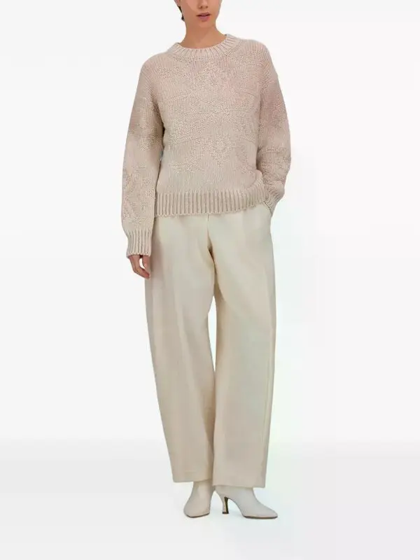 Herno Belted Virgin Wool Trousers