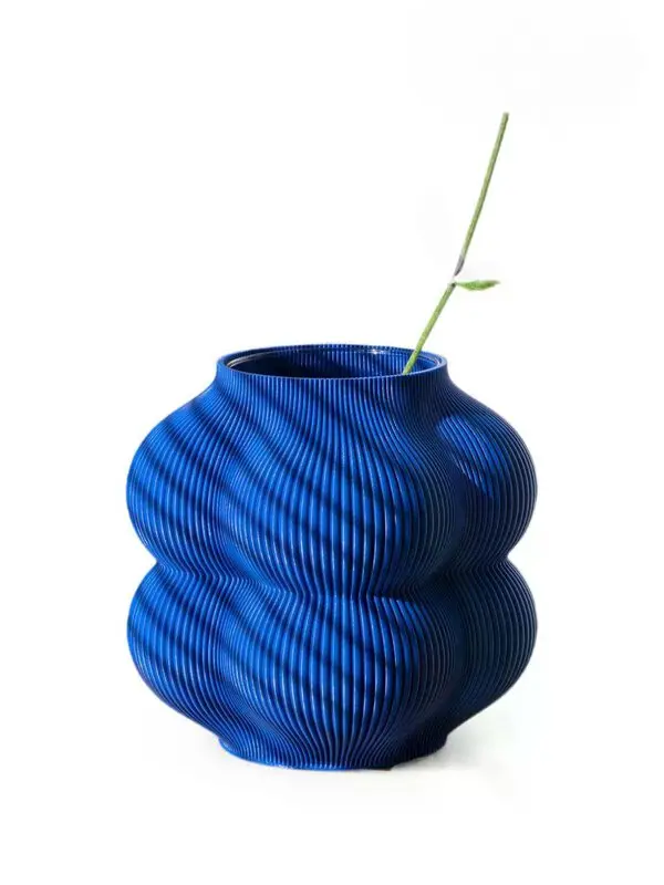 SHEYN Big Peach Ribbed Vase