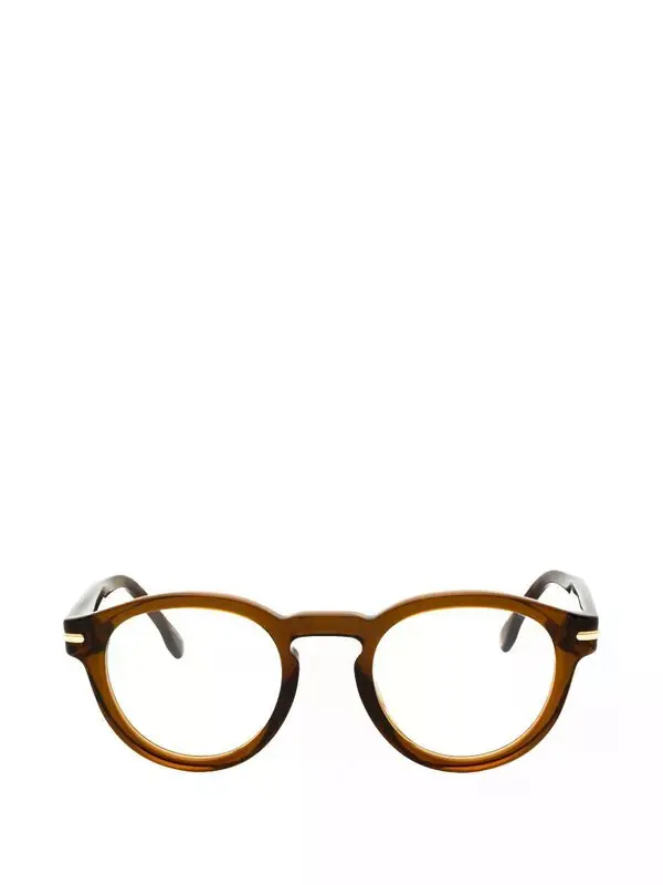 Carrera Eyewear Round Frame Eyeglasses - Brown