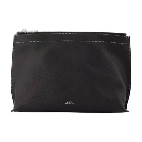 A.p.c. Neige Clou Grained-leather Vanity Case