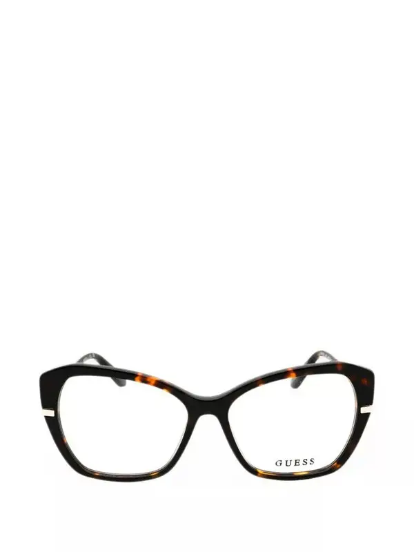 Guess Tortoiseshell-effect Cat-eye Glasses - Brown