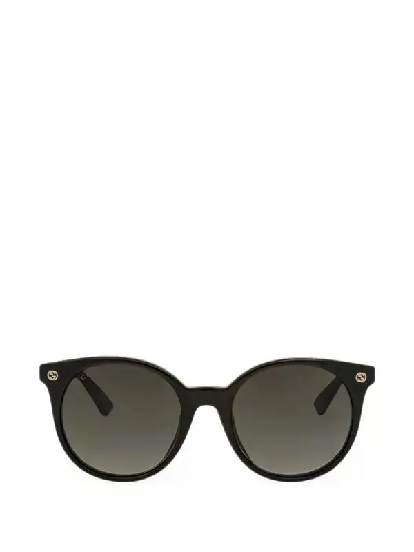 Gucci Interlocking G Round-frame Sunglasses - Black