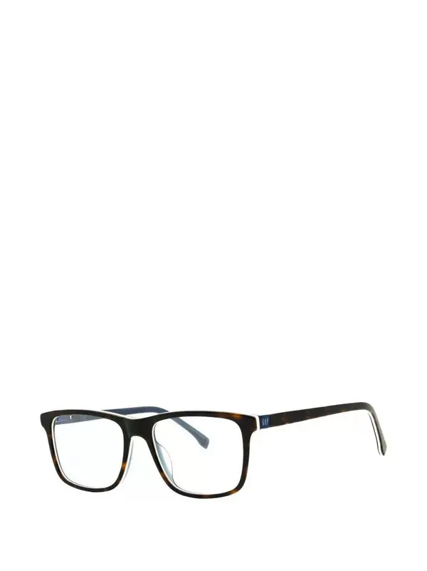 Gap Tortoiseshell Effect Rectangle Frame Eyeglasses - Brown