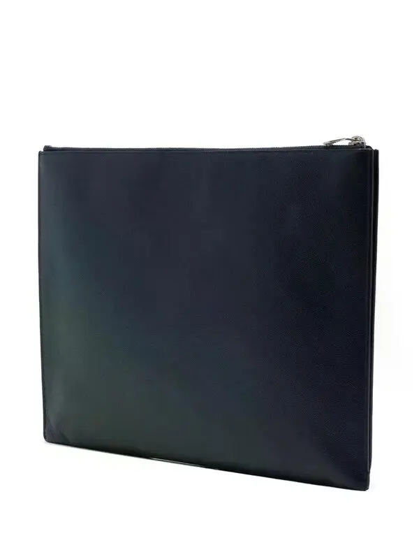 Saint Laurent 2015 Grain De Poudre Zipped Tablet Holder Clutch Bag