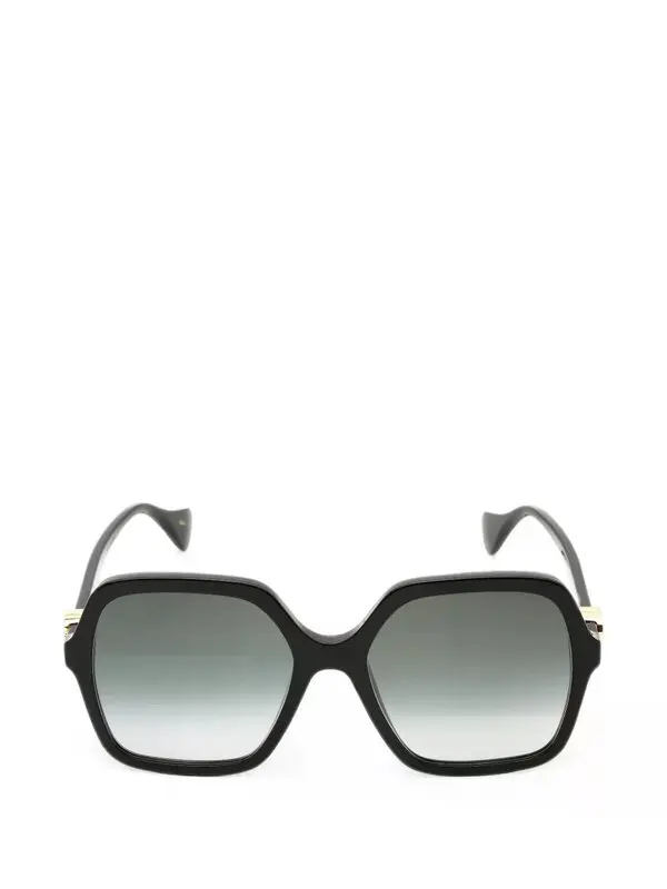 Gucci Rectangle-frame Sunglasses - Black