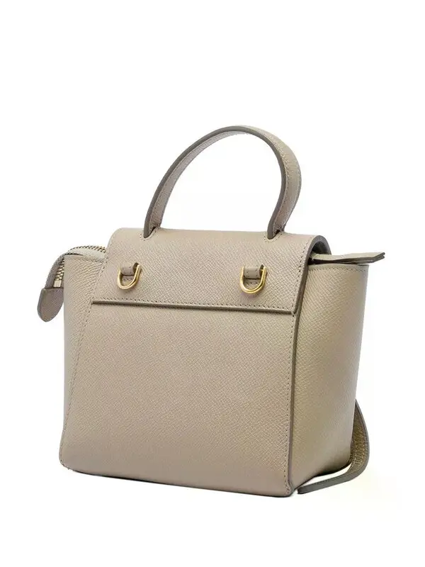 Celine Pico Belt Bag Satchel In Grained Calfskin - Brown