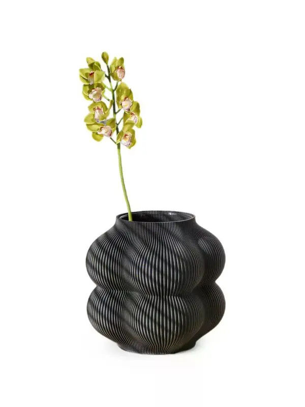 SHEYN Big Peach Ribbed Vase