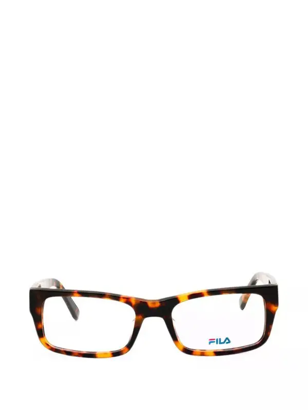 FILA Tortoiseshell-effect Rectangle-frame Eyeglasses