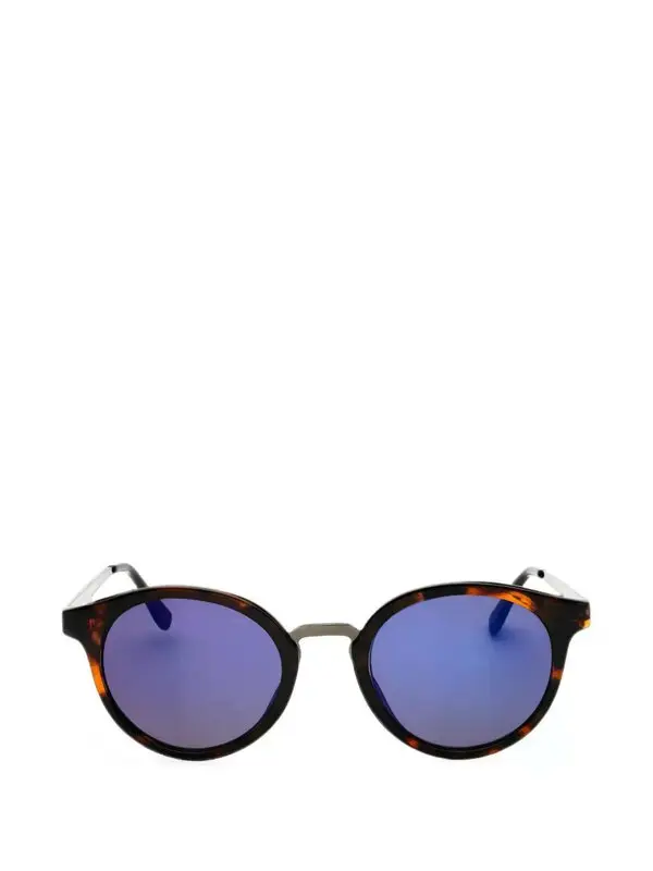 Guess Tortoiseshell-effect Round-frame Sunglasses - Brown