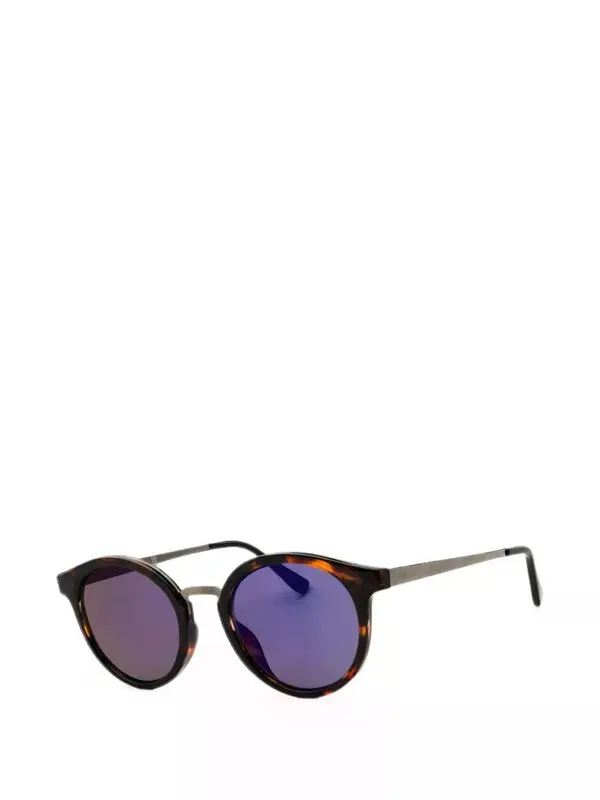 Guess Tortoiseshell-effect Round-frame Sunglasses