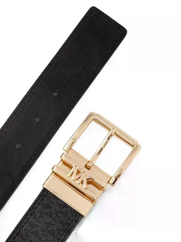 Michael Kors Logo Print Reversible Belt