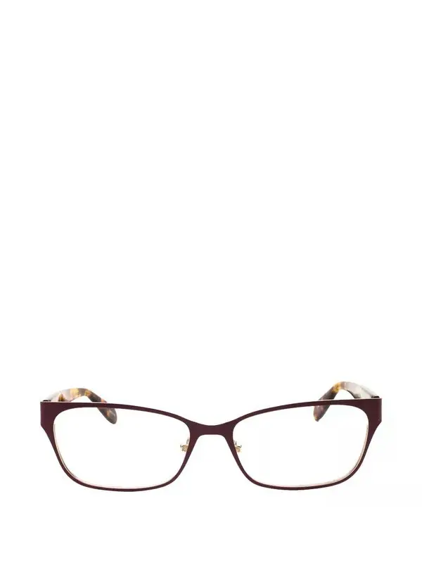 Juicy Couture Rectangle Frame Eyeglasses - Red
