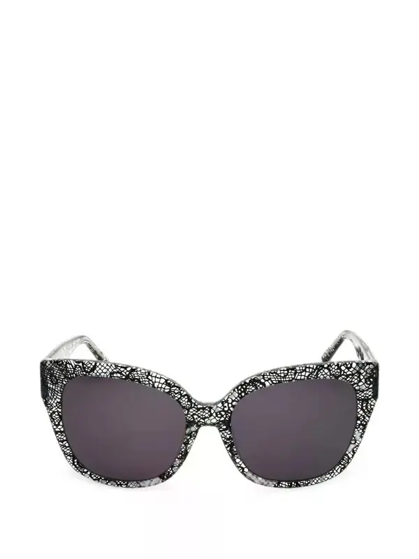 Bebe Lace-print Square Frame Sunglasses